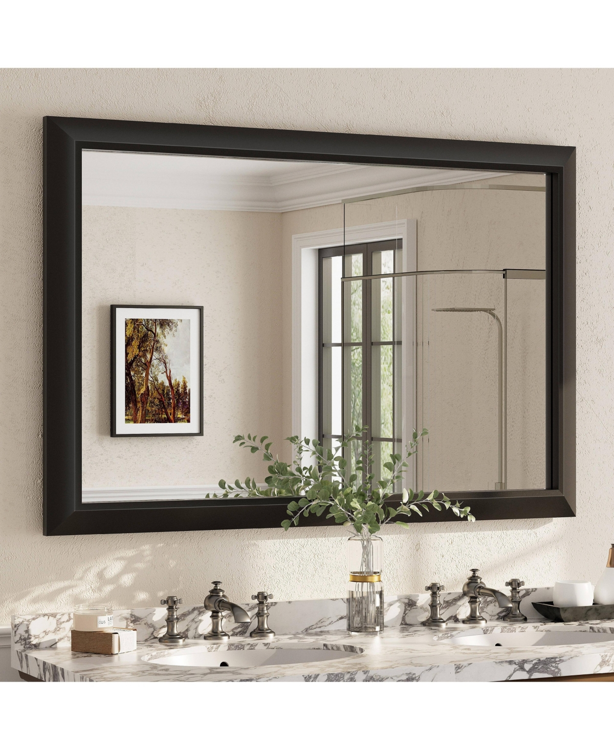 Click here for Apmir 48 x 32 Inch Thick Metal Framed Wall Mirrors... prices
