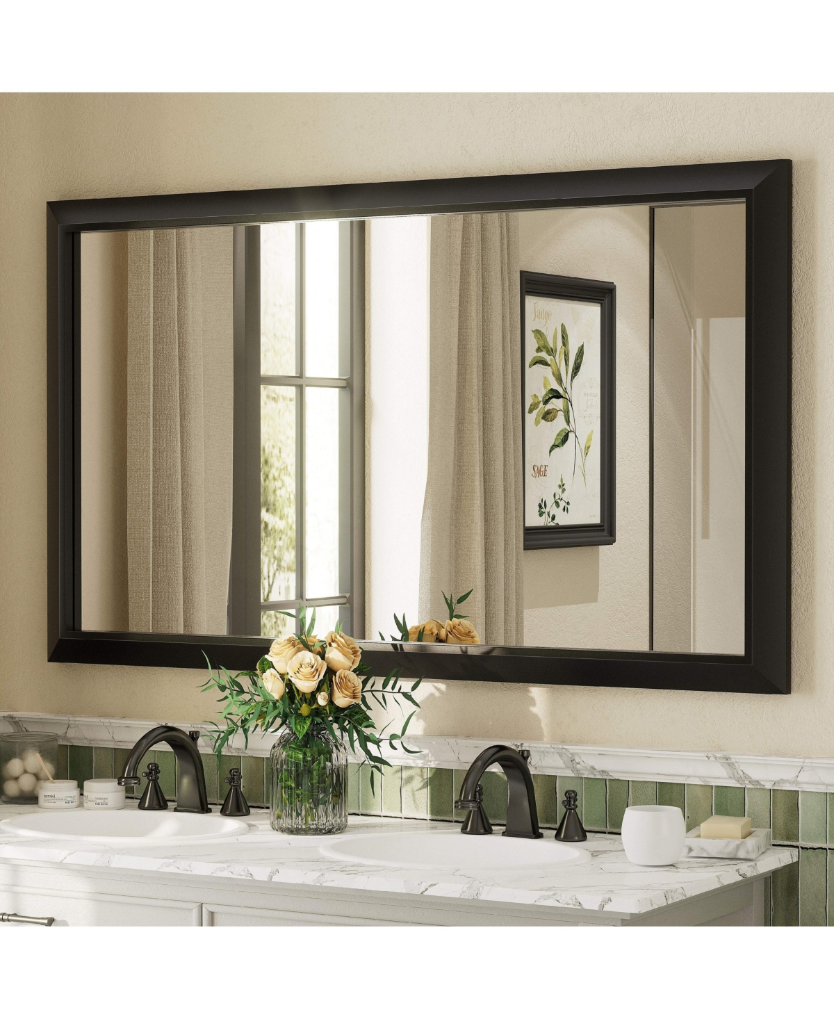 Click here for Apmir 55 x 32 Inch Thick Metal Framed Wall Mirrors... prices