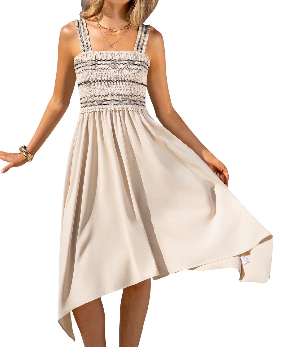 Click here for Cupshe Womens Low Effort Midi Beach Dress - Black prices