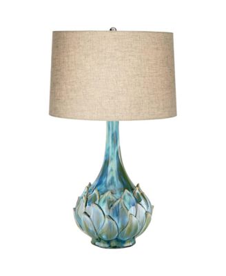 Possini Euro Design Modern Tropical Table Lamp with USB Dimmer 29 1/2 ...