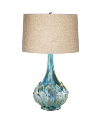 Possini Euro Design Modern Tropical Table Lamp with USB Dimmer 29 1/2 ...