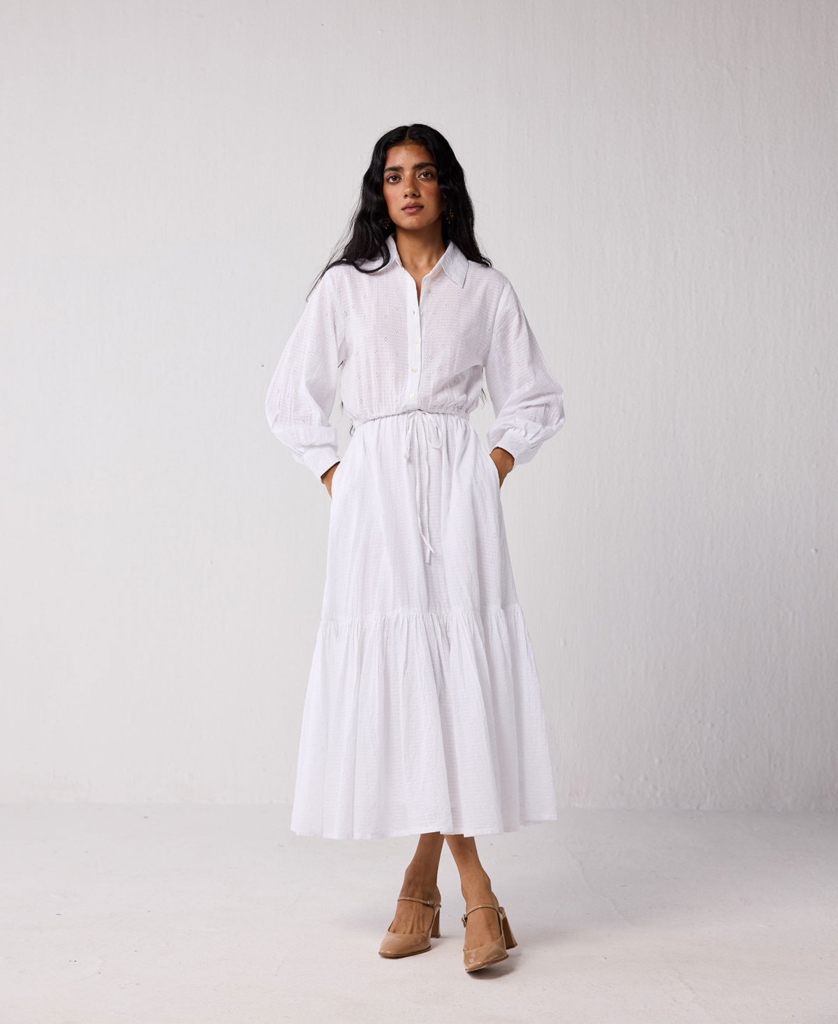 Click here for Reistor Womens Embroidered Flowy Tiered Maxi Dress... prices