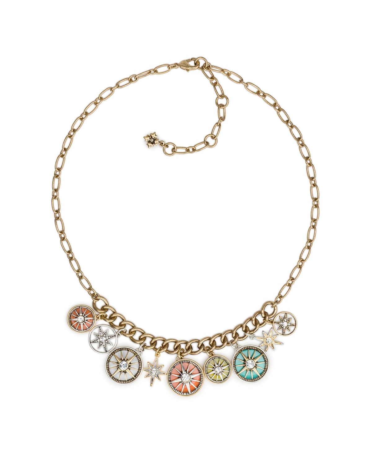 Click here for Patricia Nash Gold-Tone Plated Charm Necklace - Tw... prices