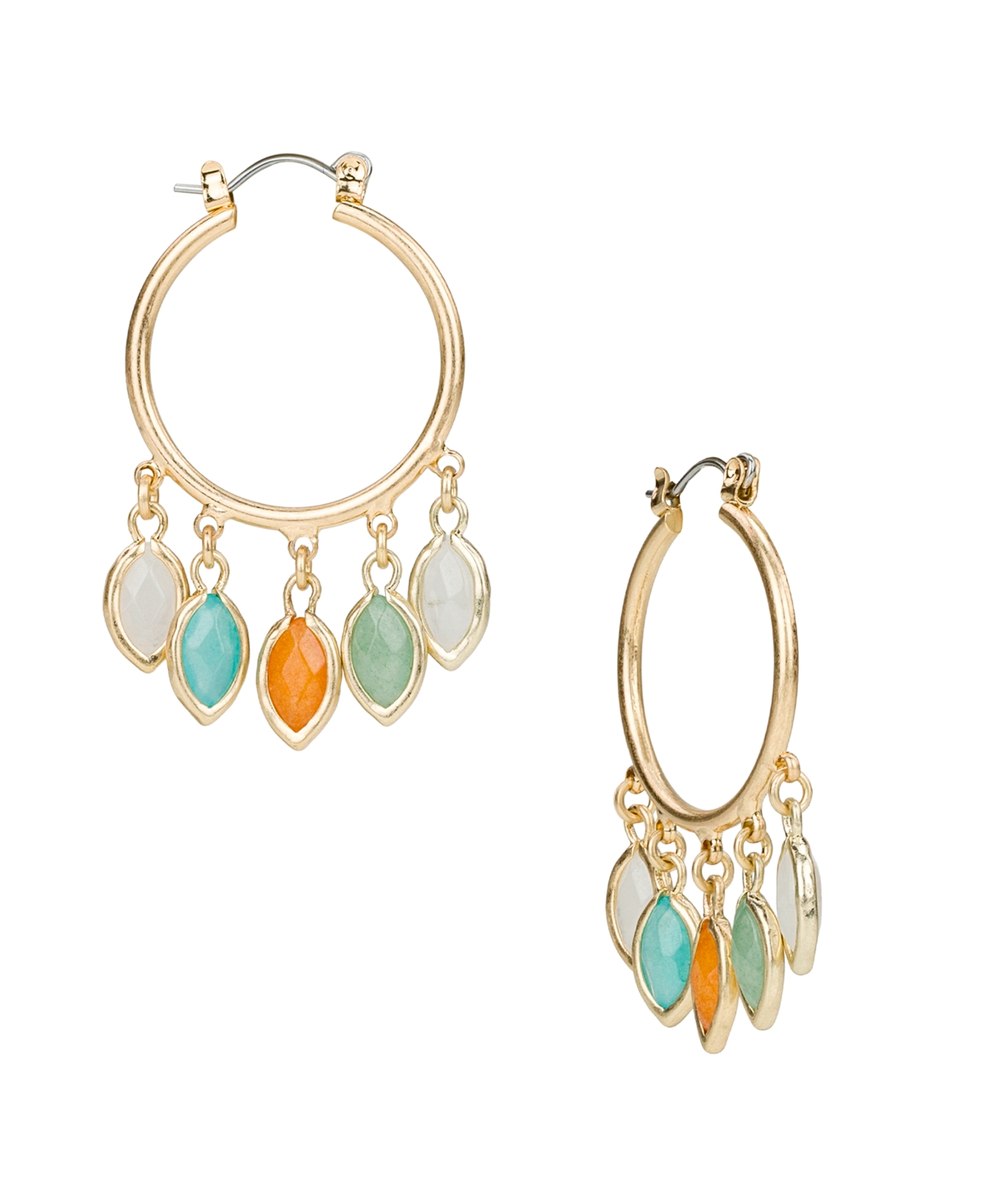 Click here for Patricia Nash Gold-Tone Plated Hoop Dangle Earring... prices