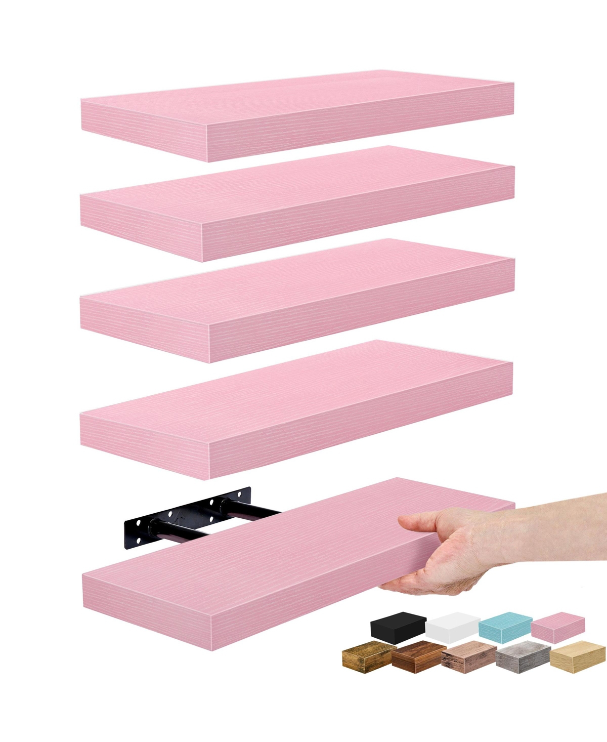 Click here for Sorbus 5 Pack Wall Mounted Floating Shelves - for... prices