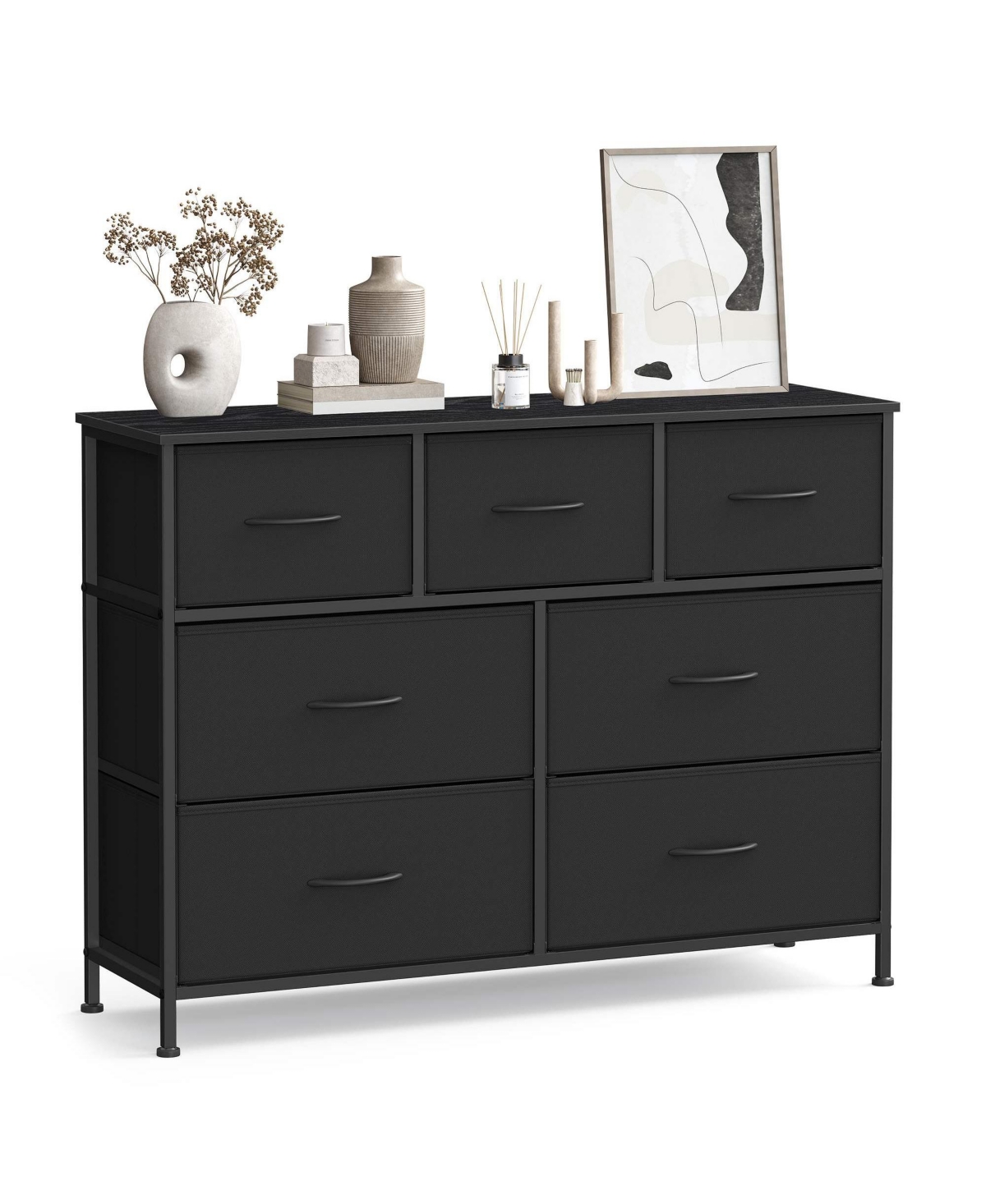 Click here for Slickblue 7 Drawer Bedroom Dresser Tv Stand with S... prices