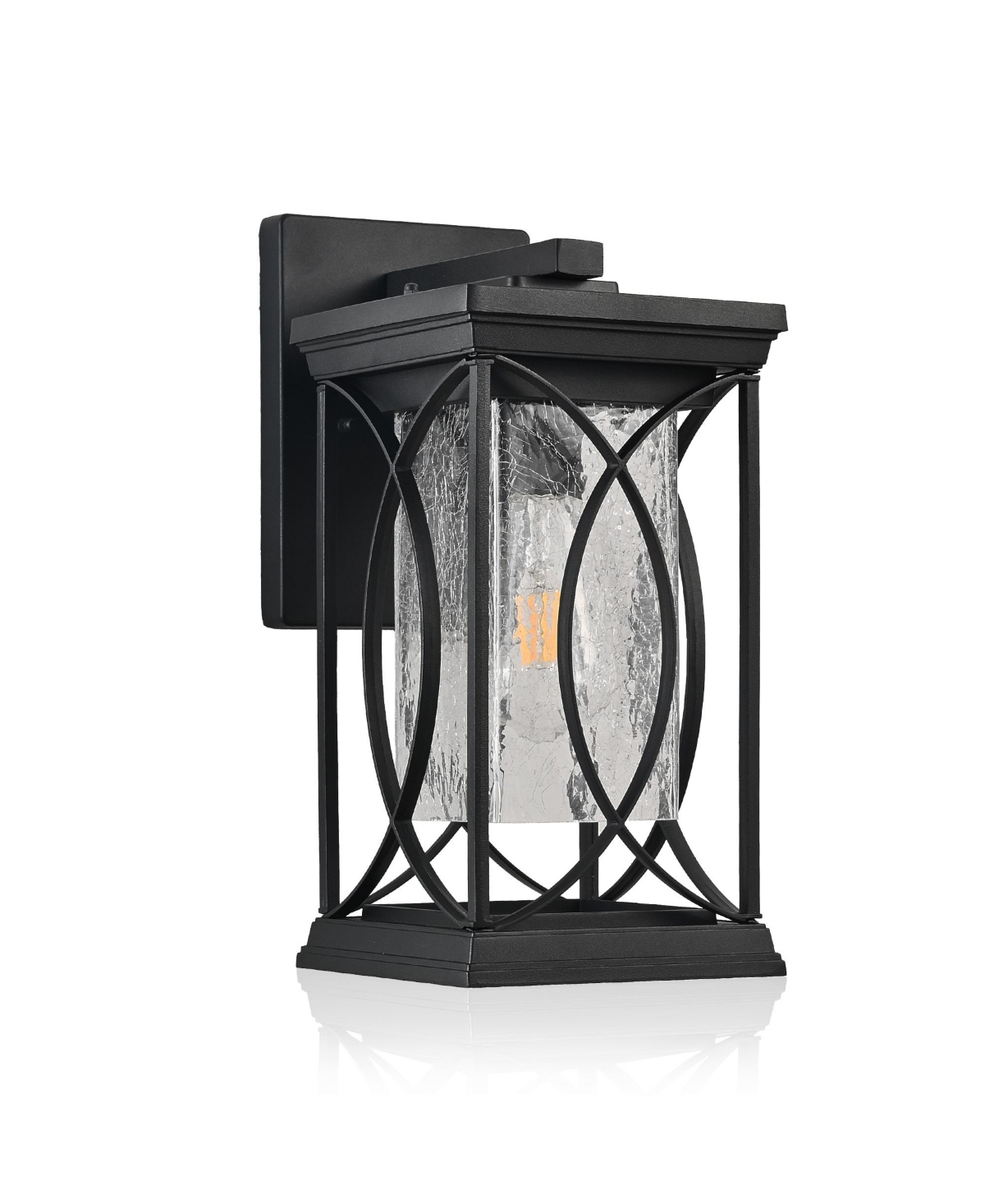 Click here for Busdays 14 Inch Outdoor Wall Lantern Crackled Glas... prices