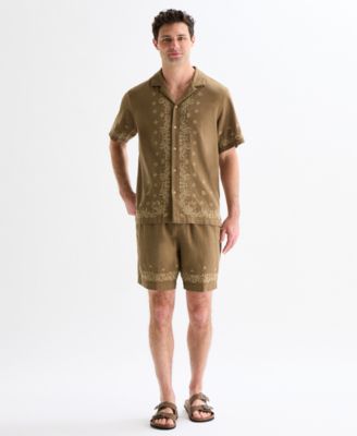 Click here for Lucky Brand Mens Embroidered Eyelet Bandana Set prices