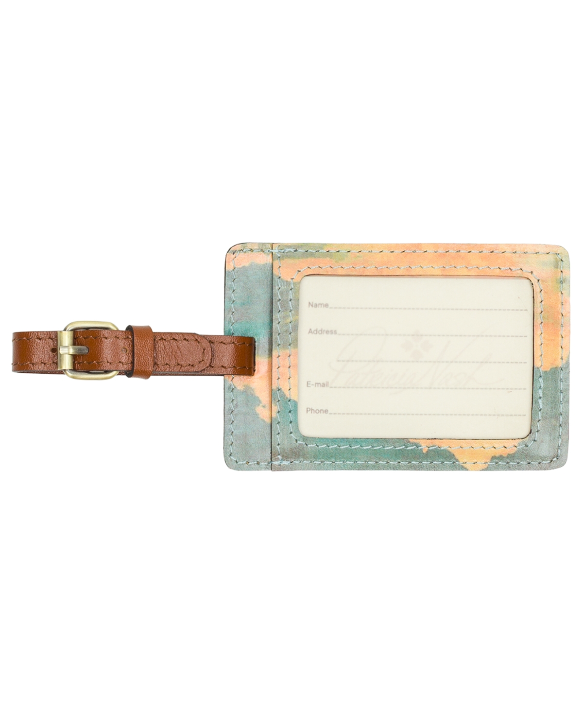 Click here for Patricia Nash Bagagli Leather Luggage Tag - Paris... prices
