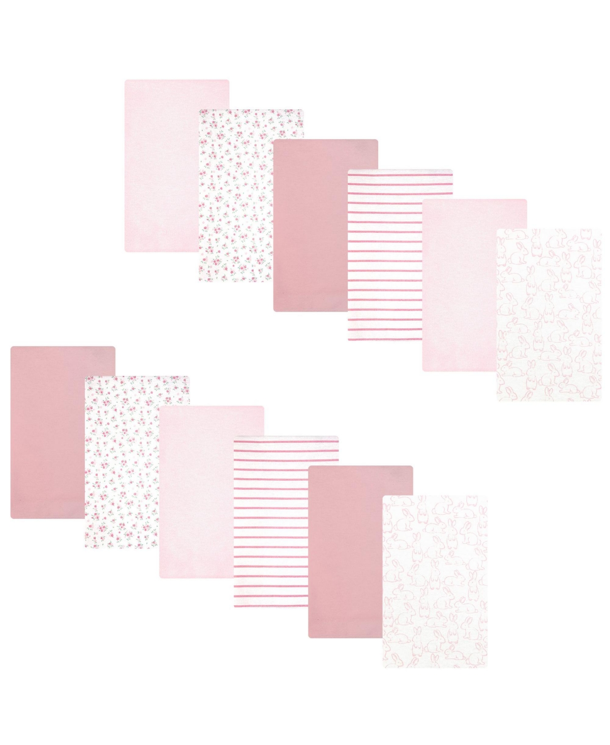 Click here for Hudson Baby Girl Cotton Poly Flannel Burp Cloths B... prices
