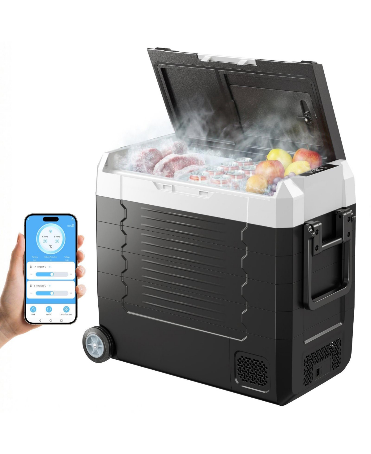 Click here for Mecale Quart Car Refrigerator Dual Zone with App C... prices