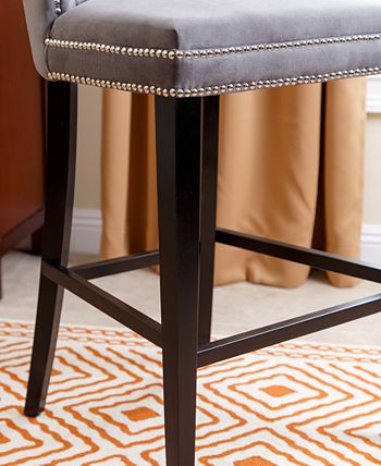Abbyson Living Harri Tufted Bar Stool & Reviews - Furniture - Macy's
