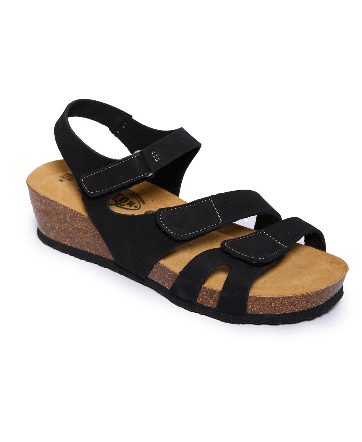 Click here for Plakton Womens Platform Sandal Ash - Black prices