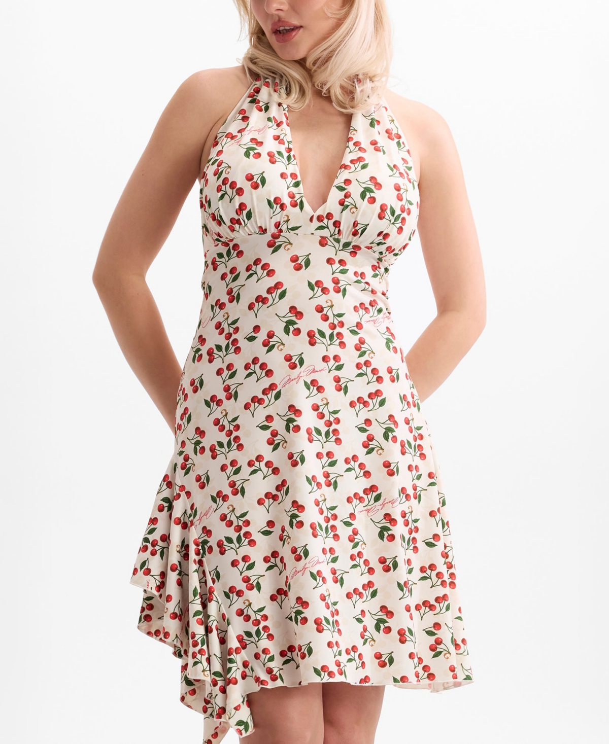 Click here for Guess Womens Marilyn Halter V-Neck Dress - Marilyn... prices