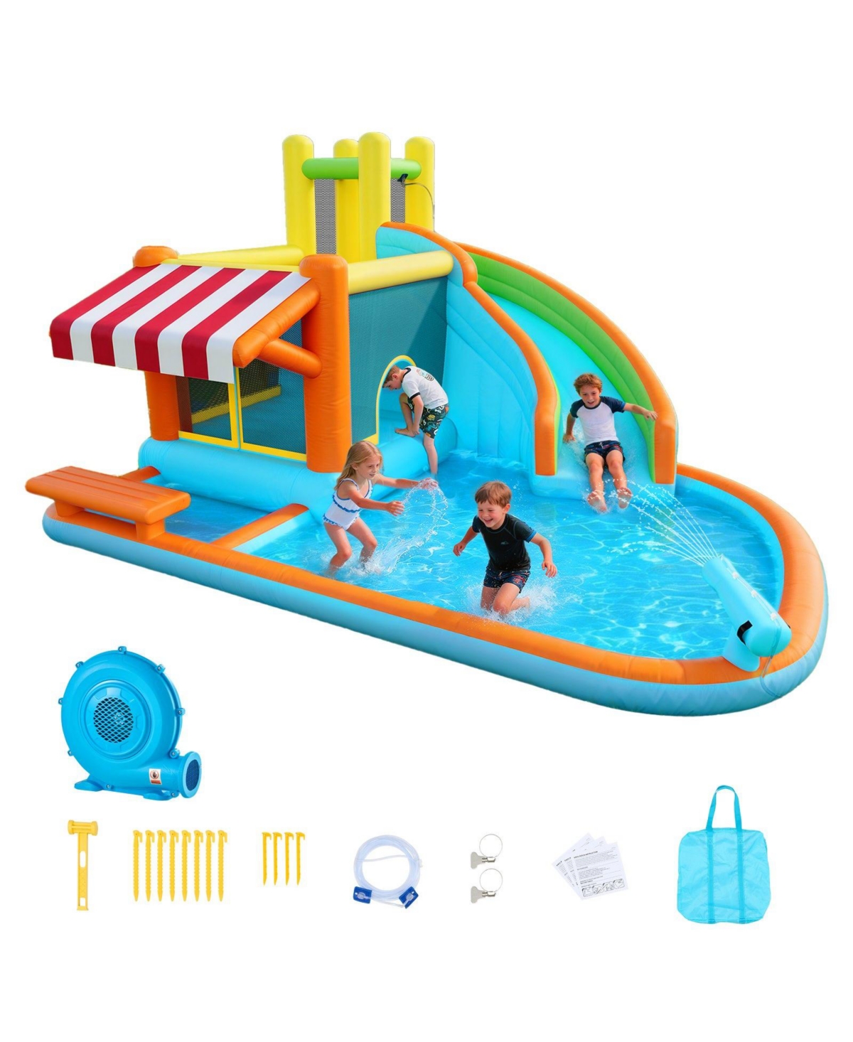 Click here for Mecale Bounce House Water Slide 14.9 x 12.8 Ft wit... prices