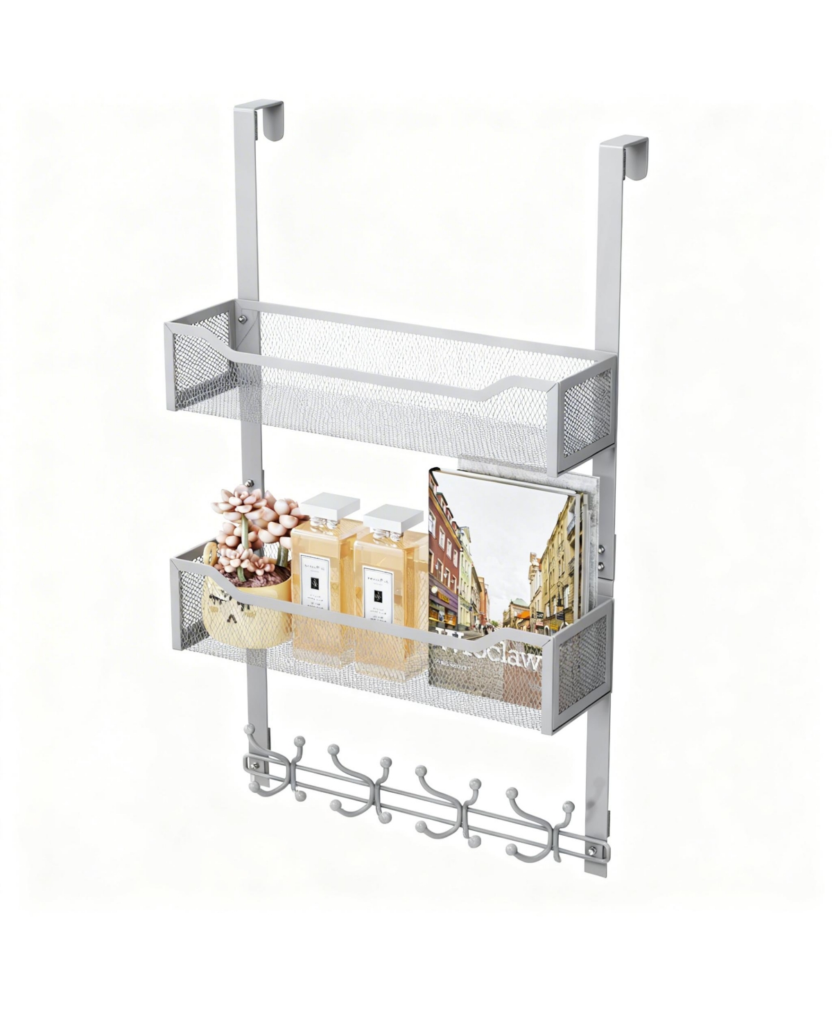 Click here for Yigii 16 Hooks Over Door Organizer with Mesh Baske... prices