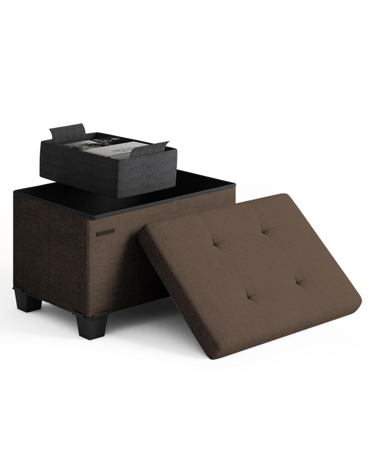 Click here for Nestl 16 Inch Ottoman Storage Bench with Storage B... prices