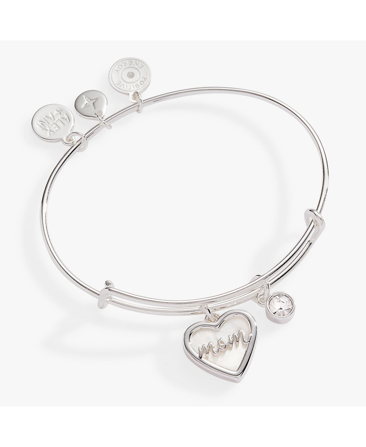 Click here for Alex and Ani Mom Mother of Pearl Bangle - Silver prices