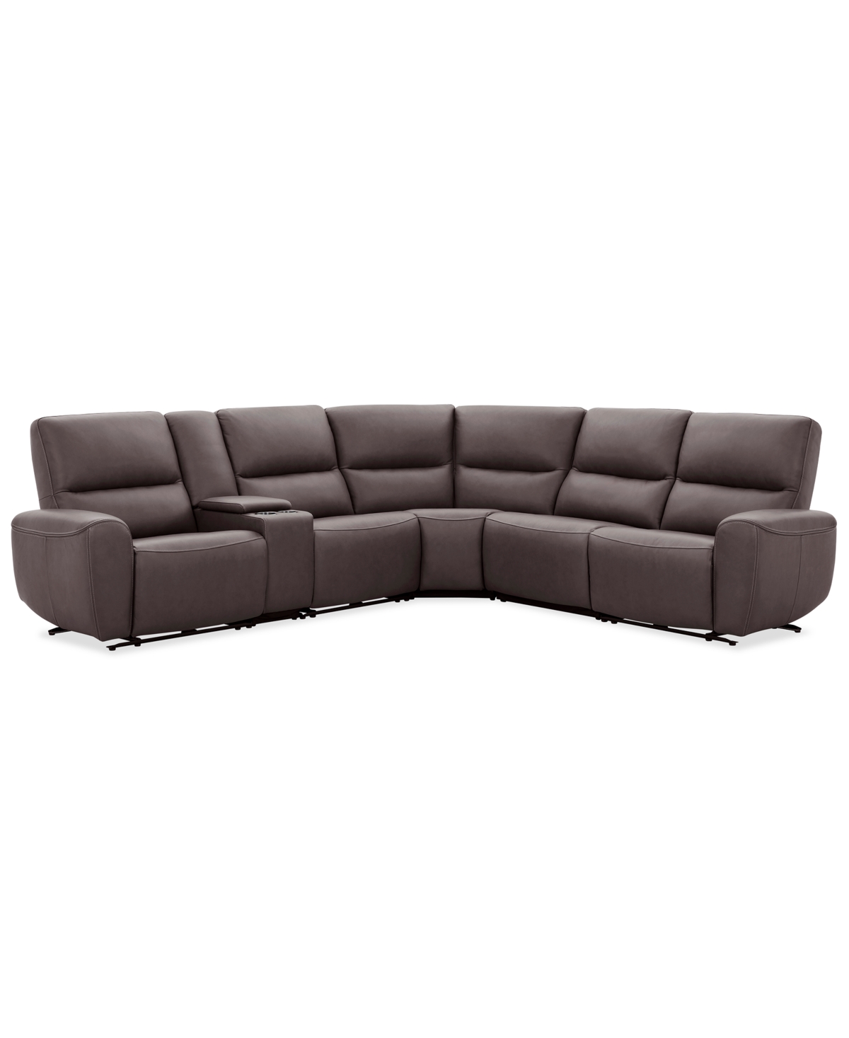 Click here for Symond 6-Piece Leather 3 Power Motion L-Shape Sect... prices