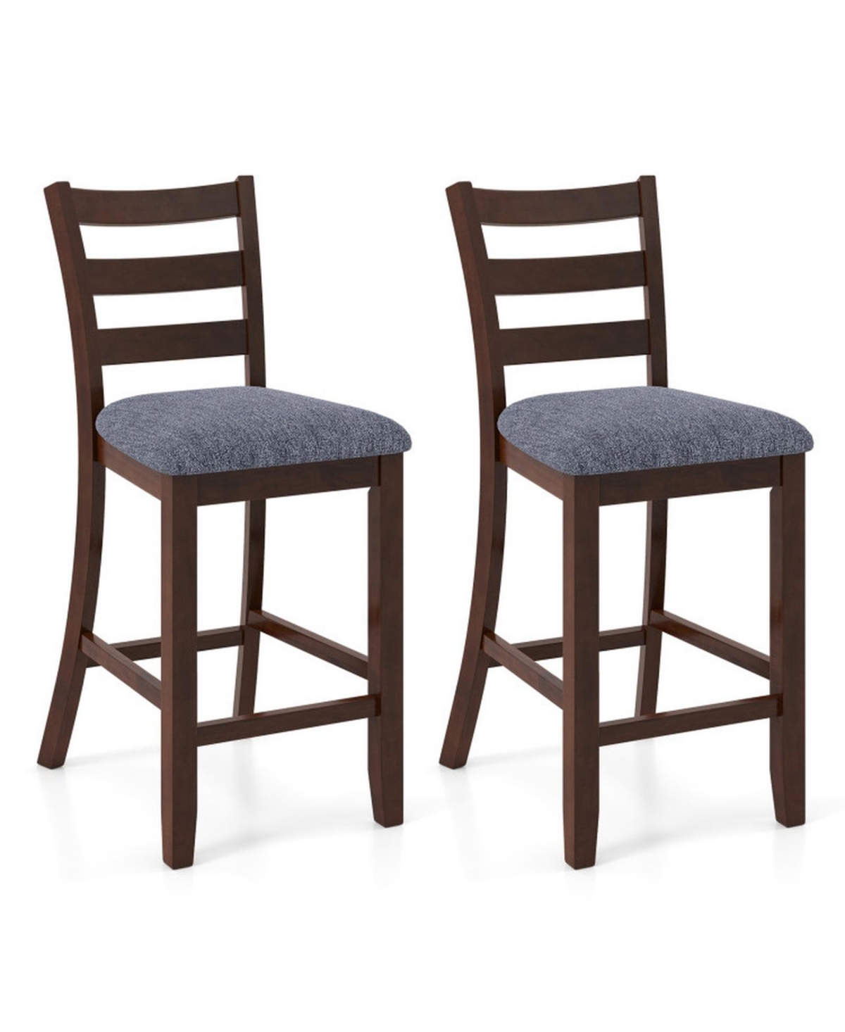 Click here for Gouun Set of 2 Counter-Height Upholstered Barstool... prices