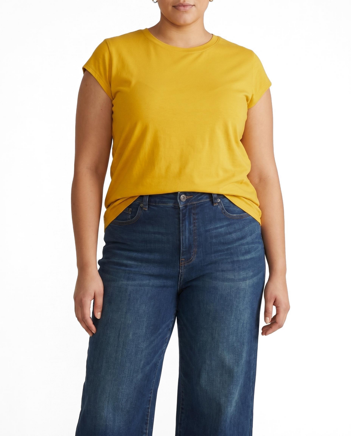 Click here for Universal Standard Plus Size Ashley Cap Sleeve Tee... prices