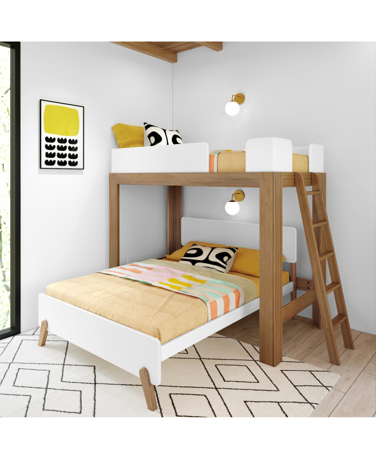 Click here for Max & Lily Mid-Century Modern -Shaped Bunk Bed  So... prices