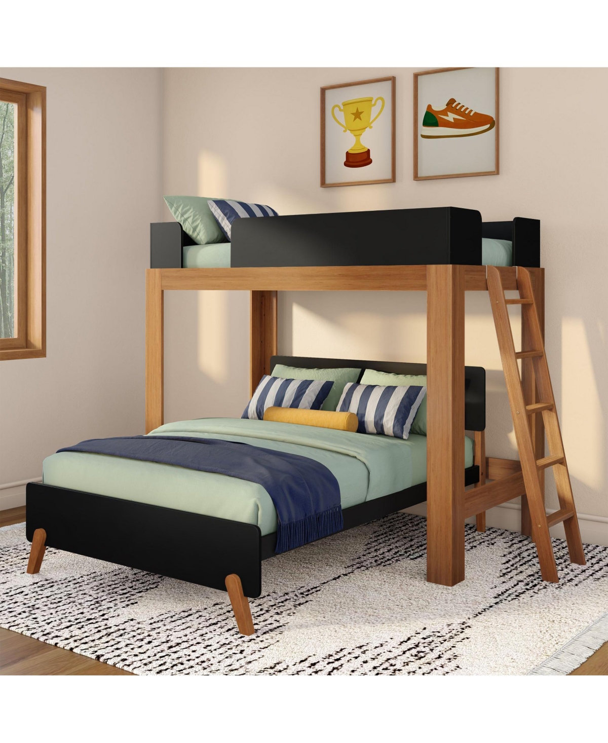 Click here for Max & Lily Mid-Century Modern -Shaped Bunk Bed  So... prices