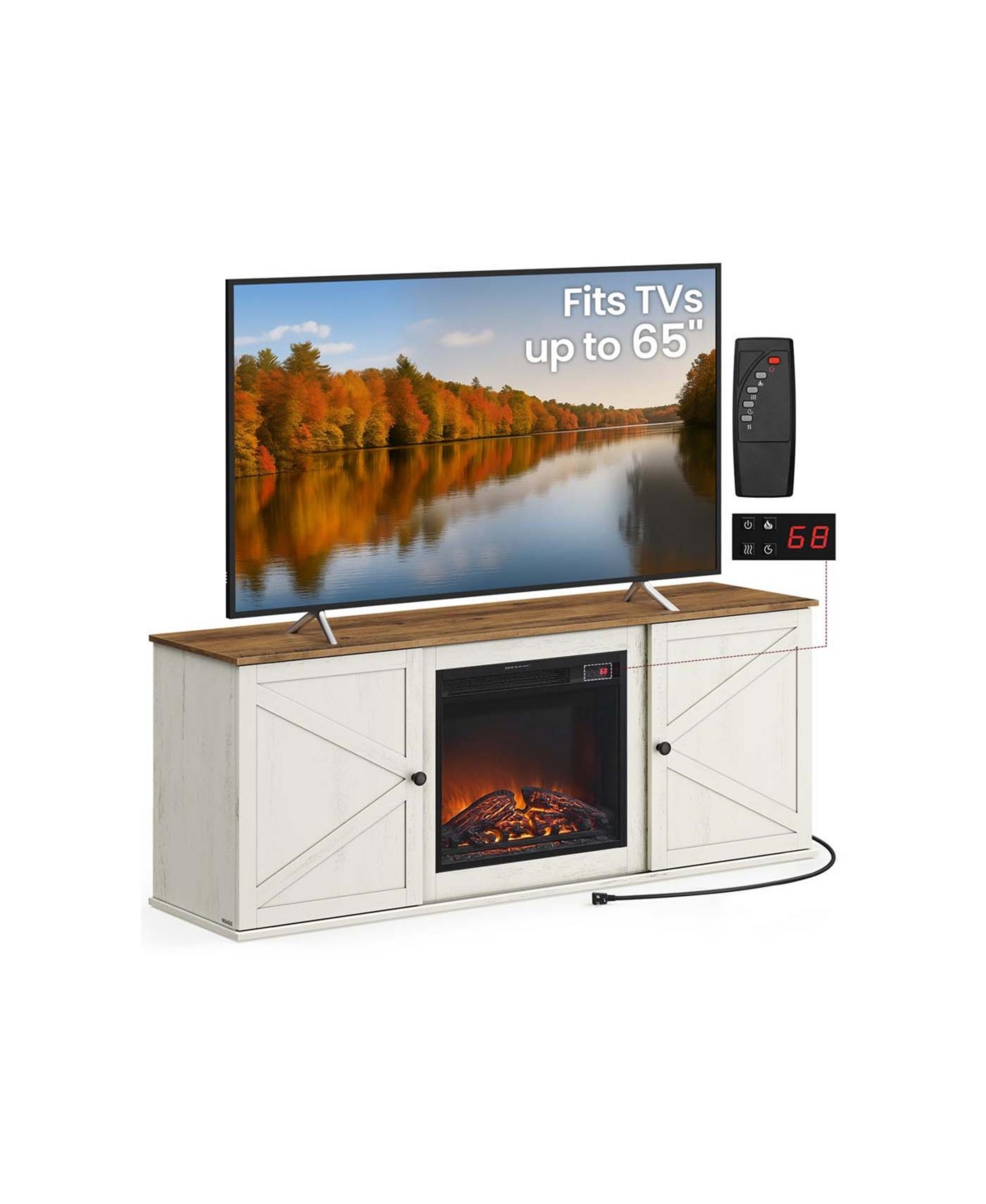 Click here for Slickblue Farmhouse Style Entertainment Center wit... prices