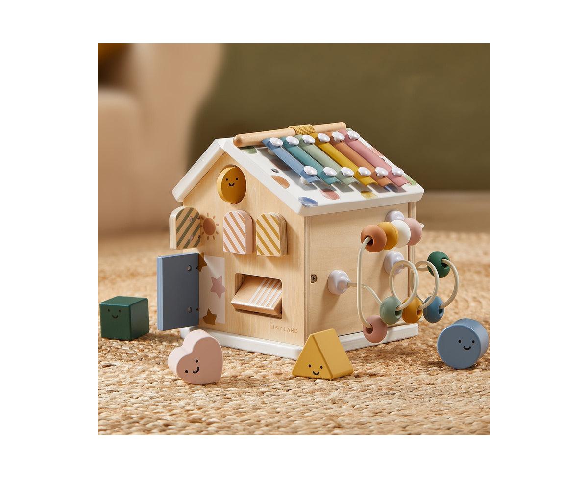 Click here for Tiny Land 9-in-1 Wooden Activity Cube - Montessori... prices