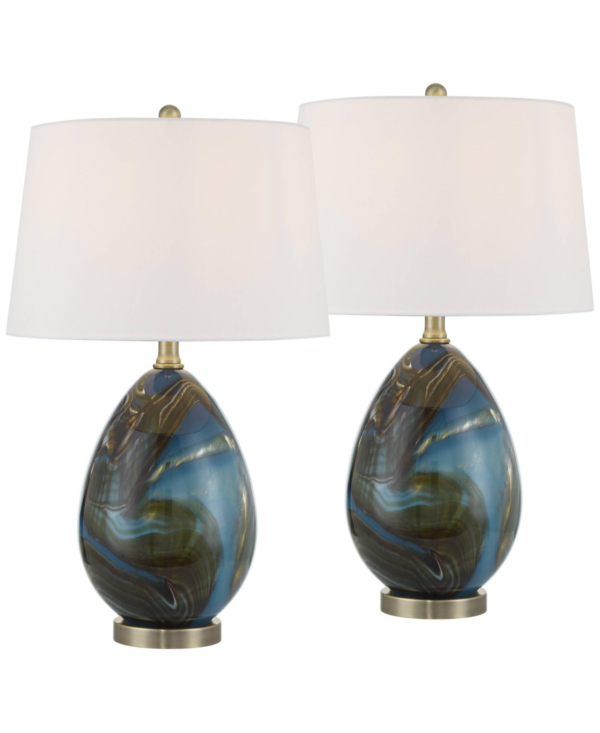 Click here for 360 Lighting Swirl 22 1/2 High Art Glass Table Lam... prices