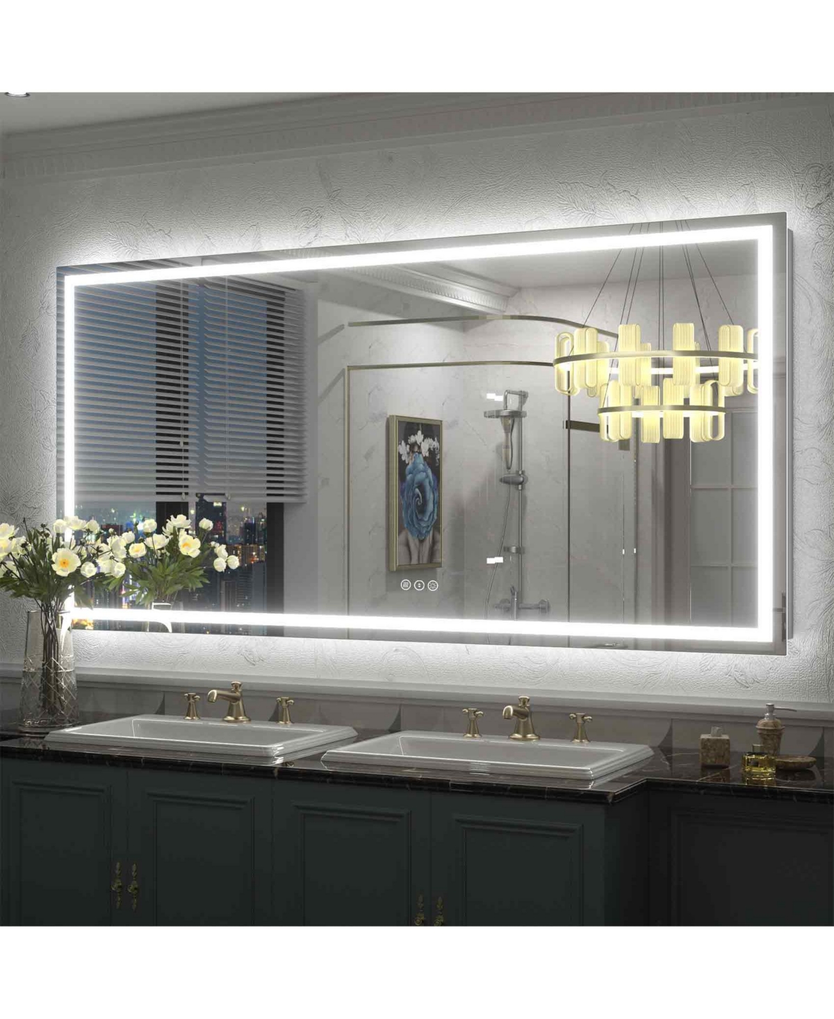 Click here for Apmir 60 x 30 Super Bright Front and Back Led Ligh... prices