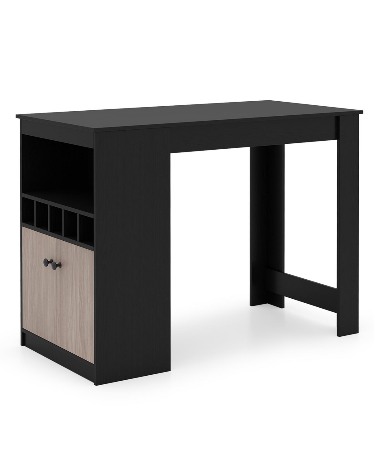 Click here for Gouun 48-Inch Bar Table with Storage Cabinet and W... prices