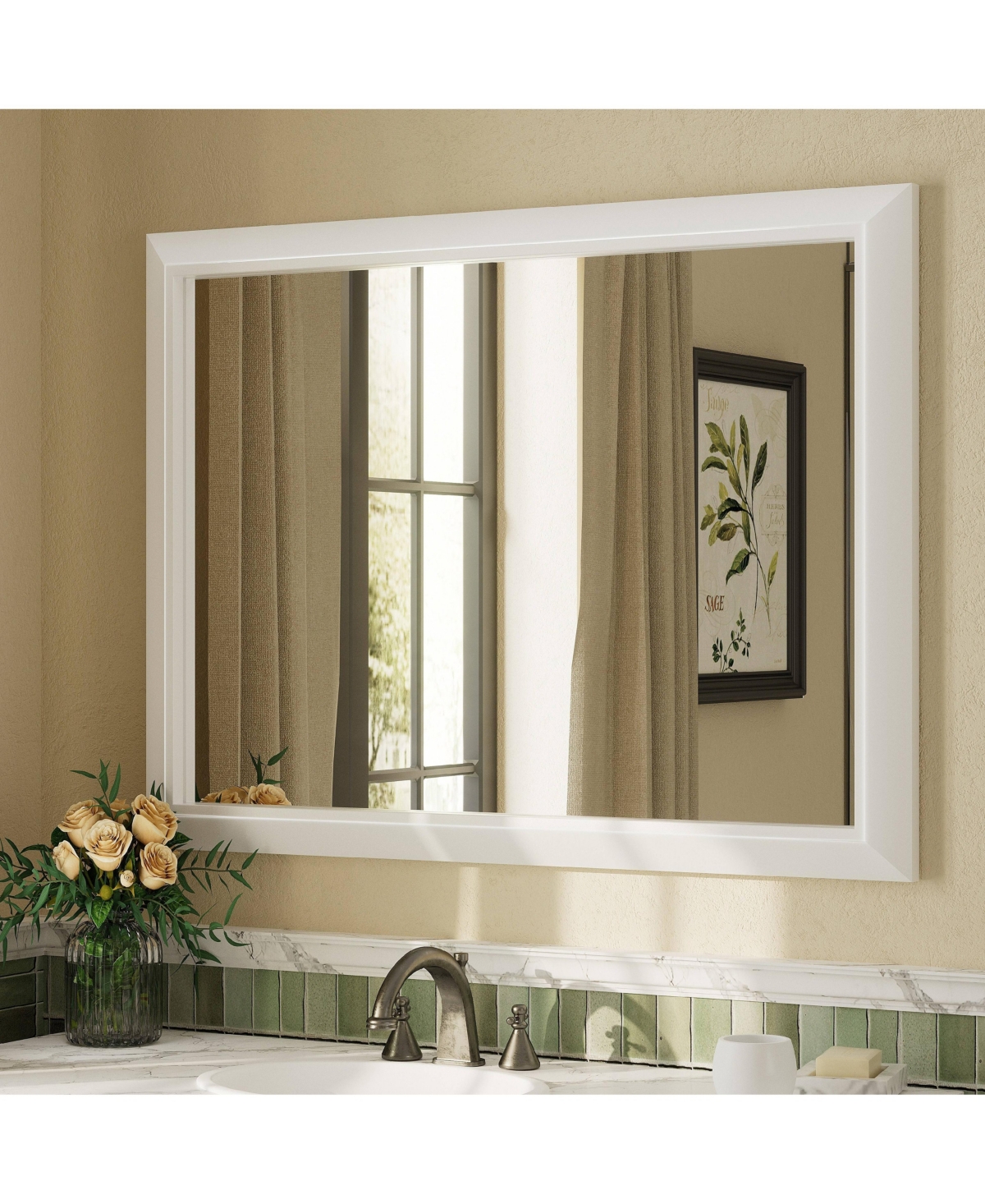 Click here for Apmir 30 x 40 Inch Thick Metal Framed Wall Mirrors... prices