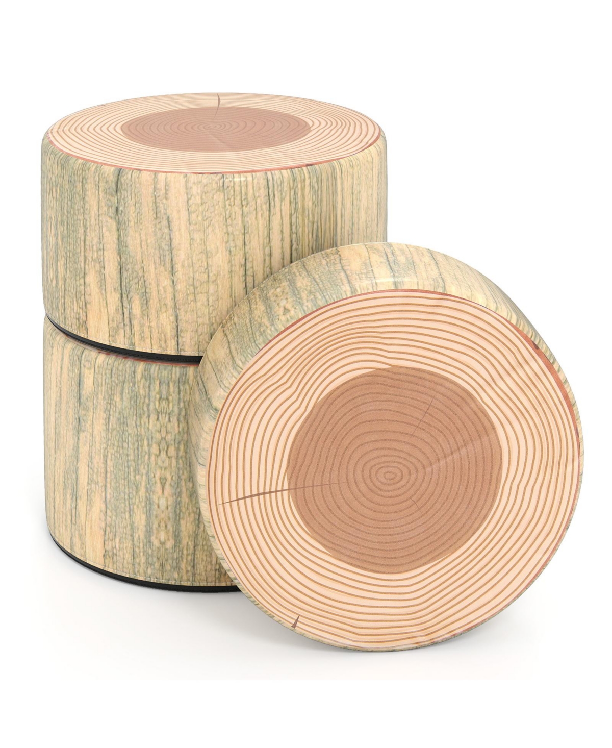 Click here for Gouun 3-Piece Tree Stump Stool Set with Wood Print... prices