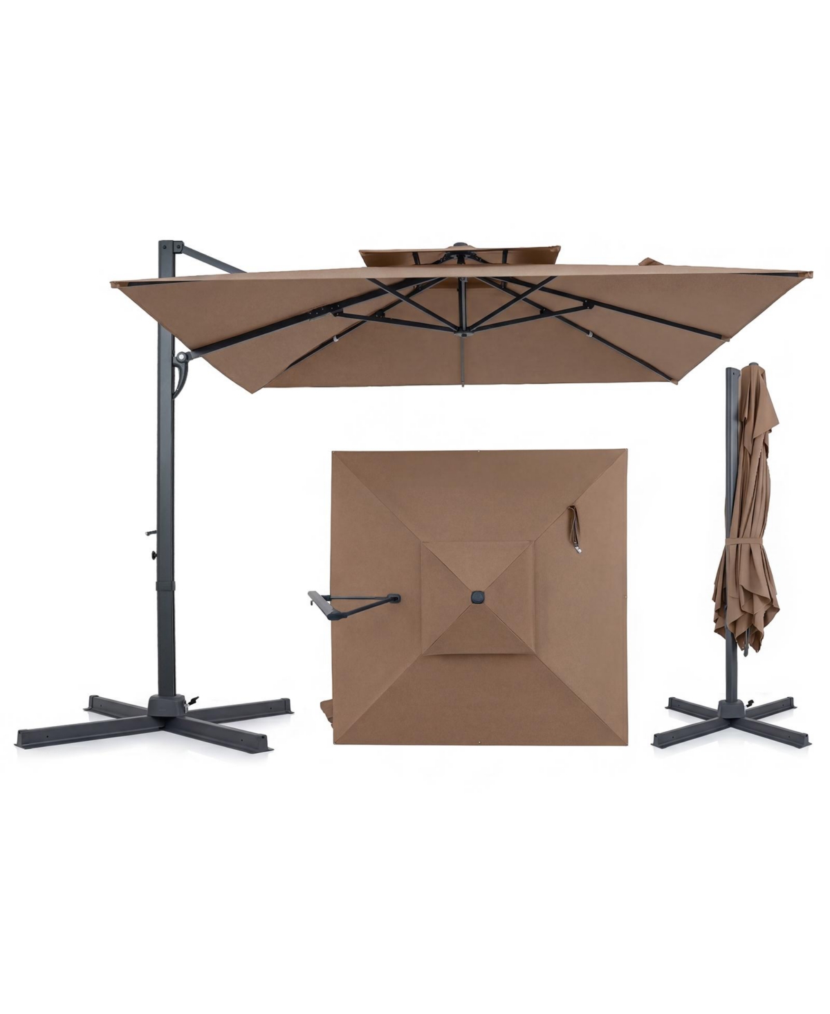 Click here for Gymax 10Feet Patio Cantilever Umbrella with 360-De... prices