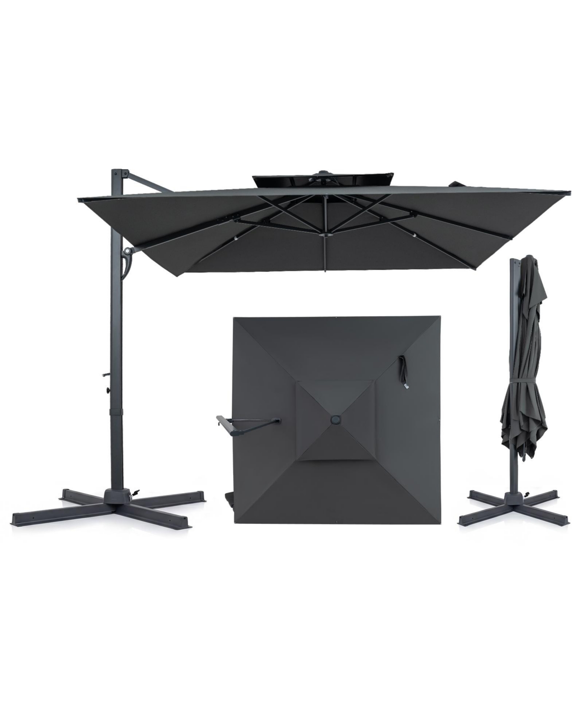 Click here for Gymax 10Feet Patio Cantilever Umbrella with 360-De... prices
