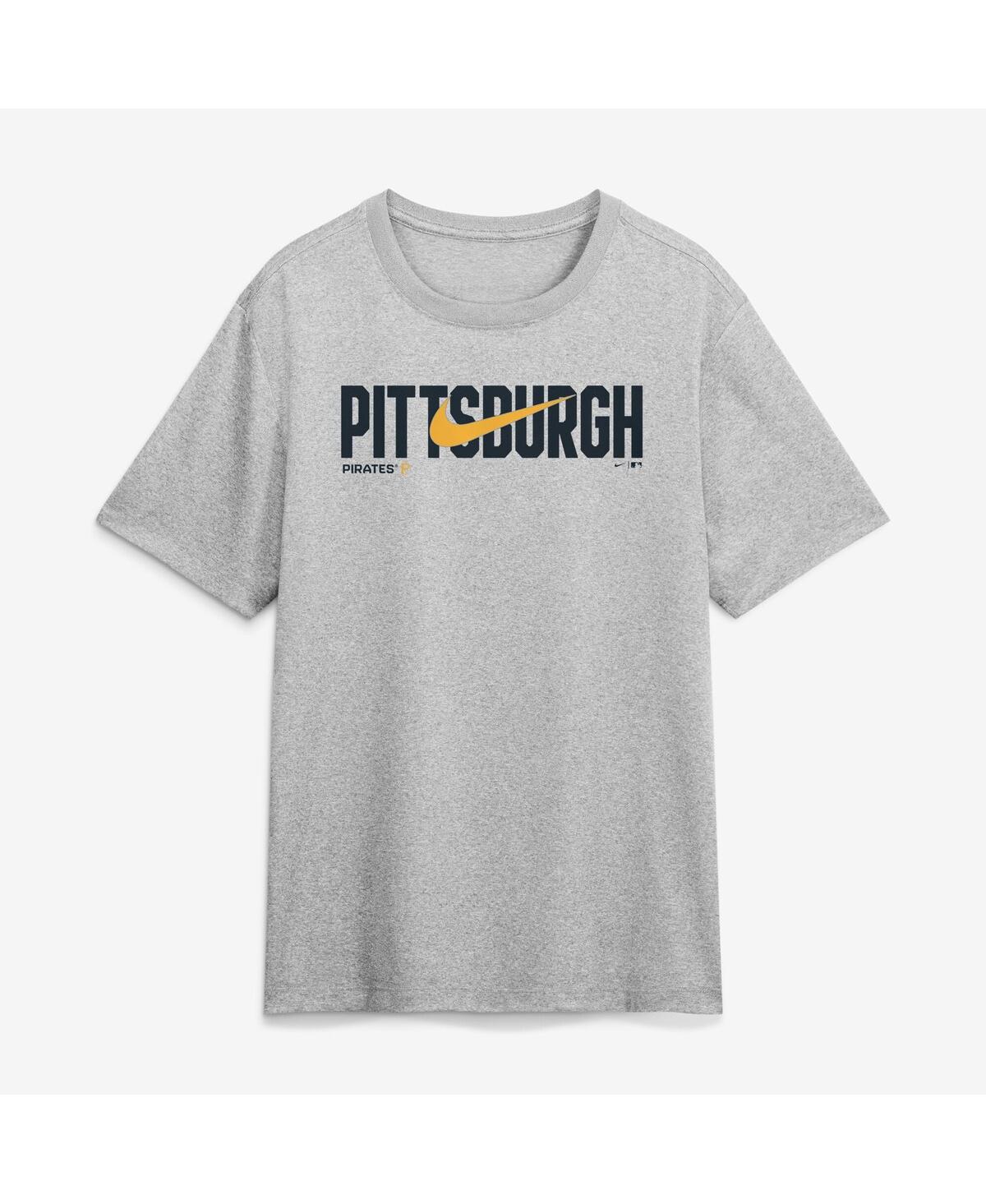 Click here for Nike Mens Heather Gray Pittsburgh Pirates Swoosh L... prices