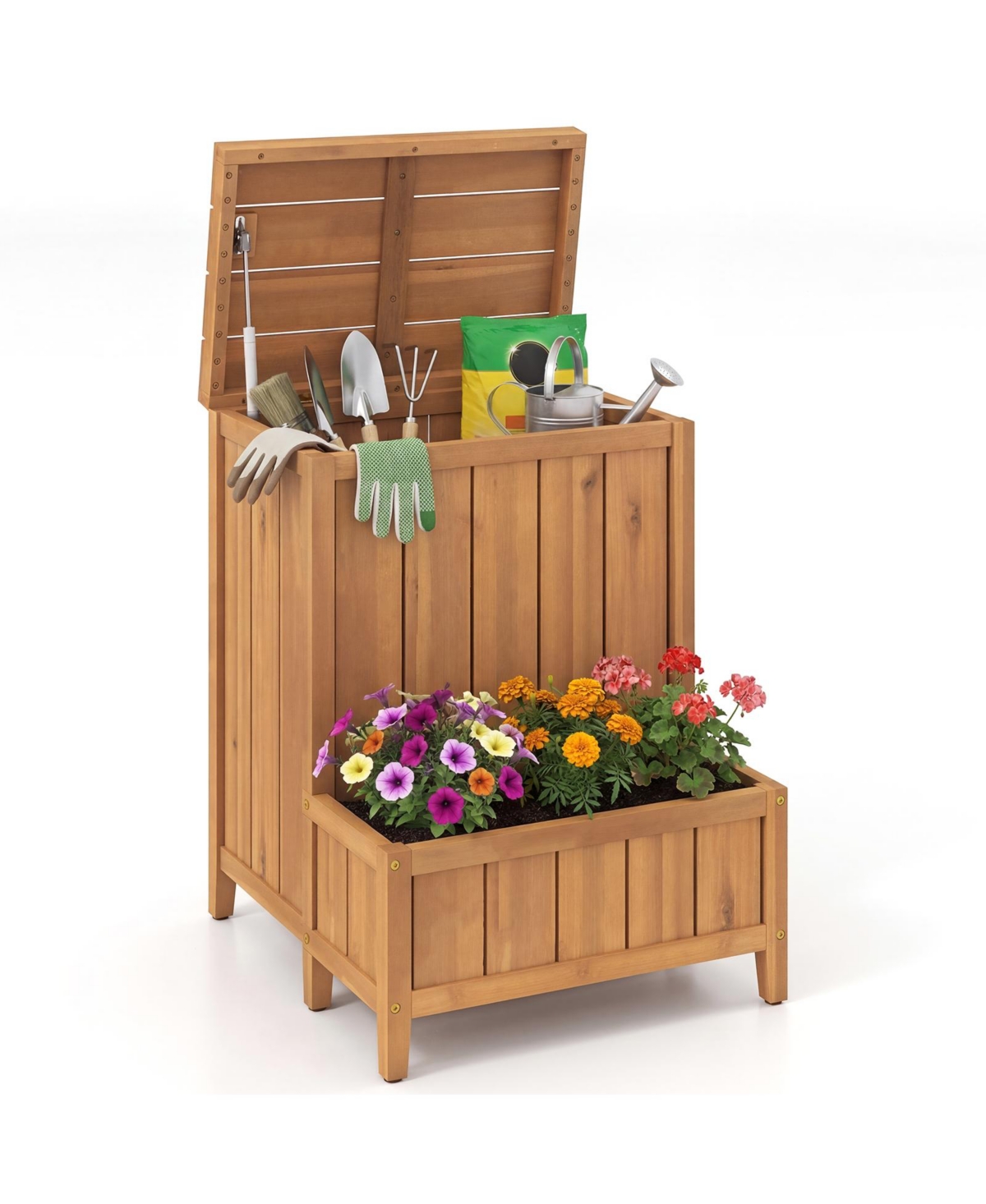 Click here for Gymax Package Delivery Box with Planter Box Openab... prices
