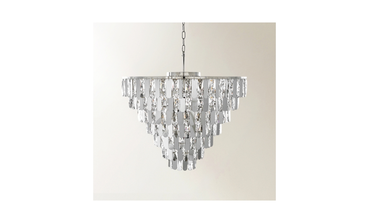Click here for Z Gallerie Avenue Crystal Chandelier 28.5 - Silver prices