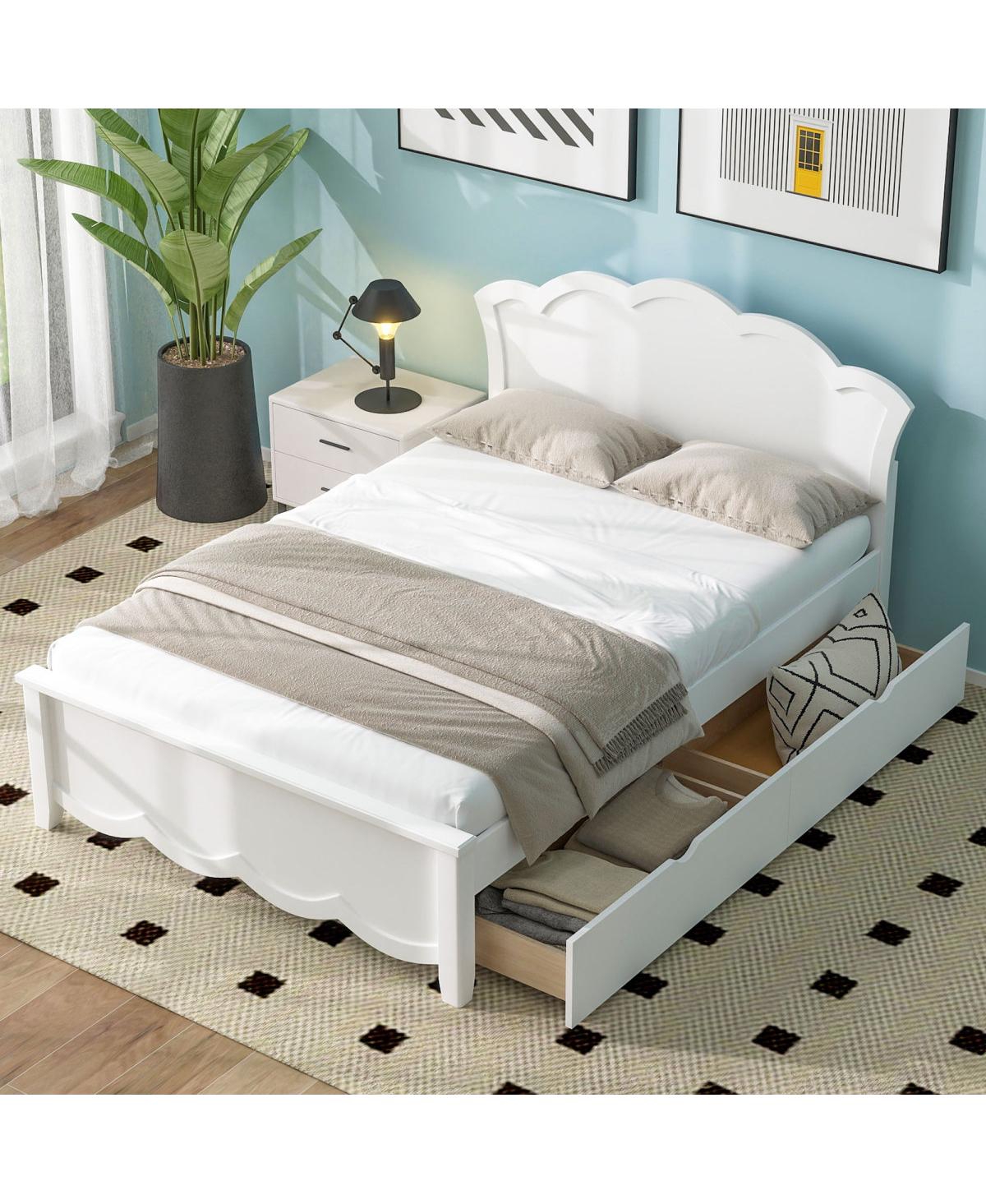 Click here for Streamdale Furniture Wood Platform Bed with Headbo... prices