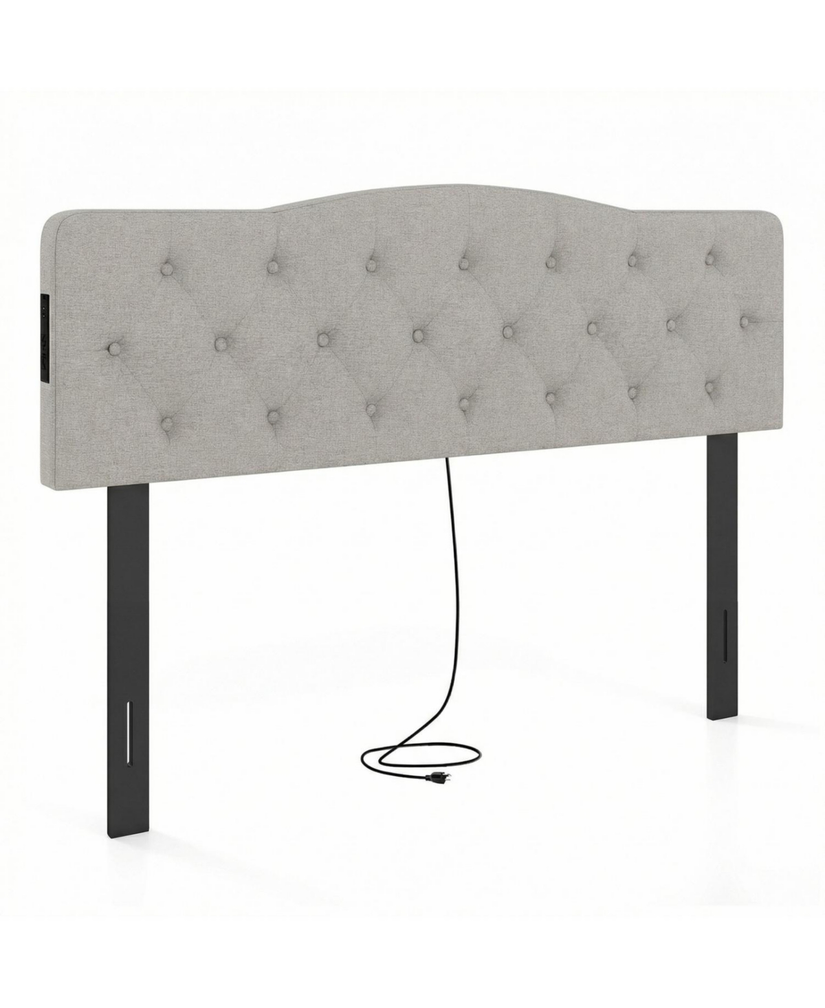 Click here for Slickblue Upholstered Tufted Headboard with 2 Ac O... prices
