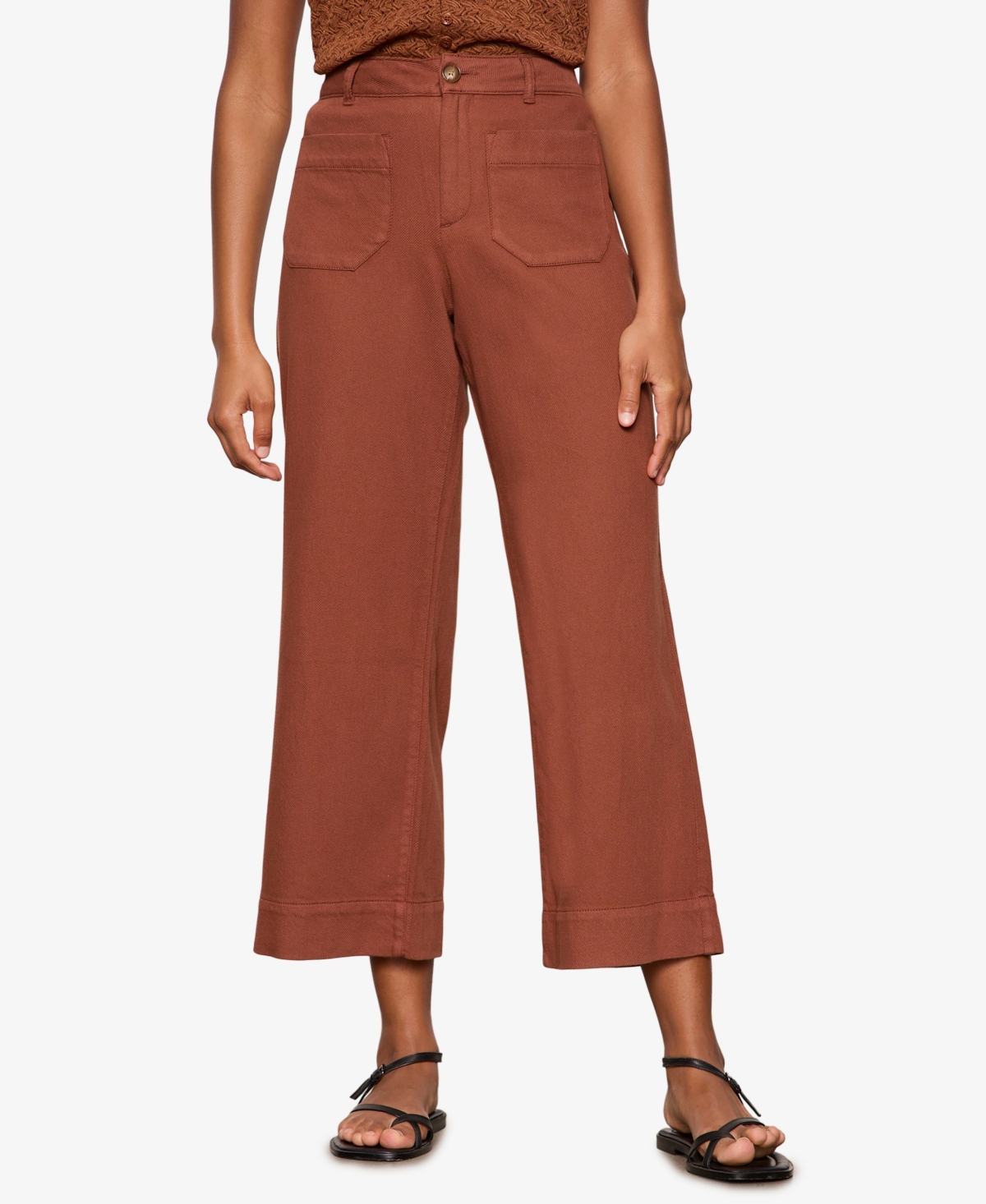 Click here for Sanctuary Womens Soft Marine Cotton Cropped Pants... prices