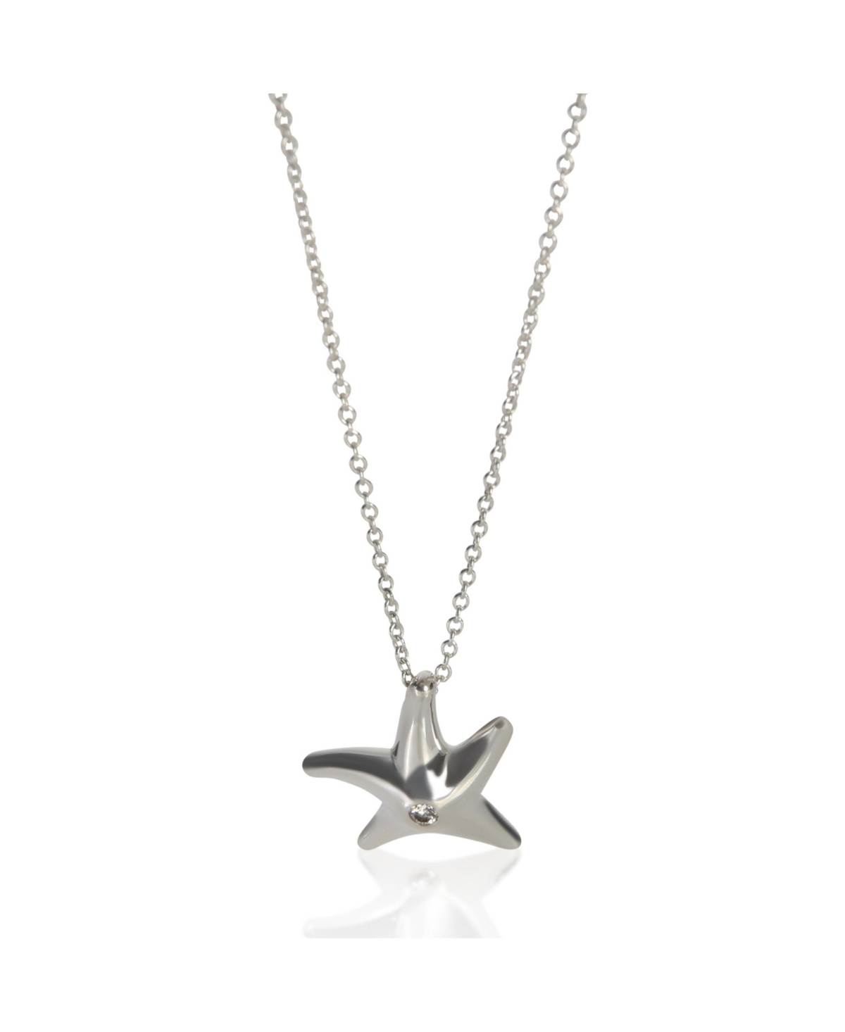 Click here for Pre-Owned Tiffany & Co Sterling Silver Diamond Els... prices
