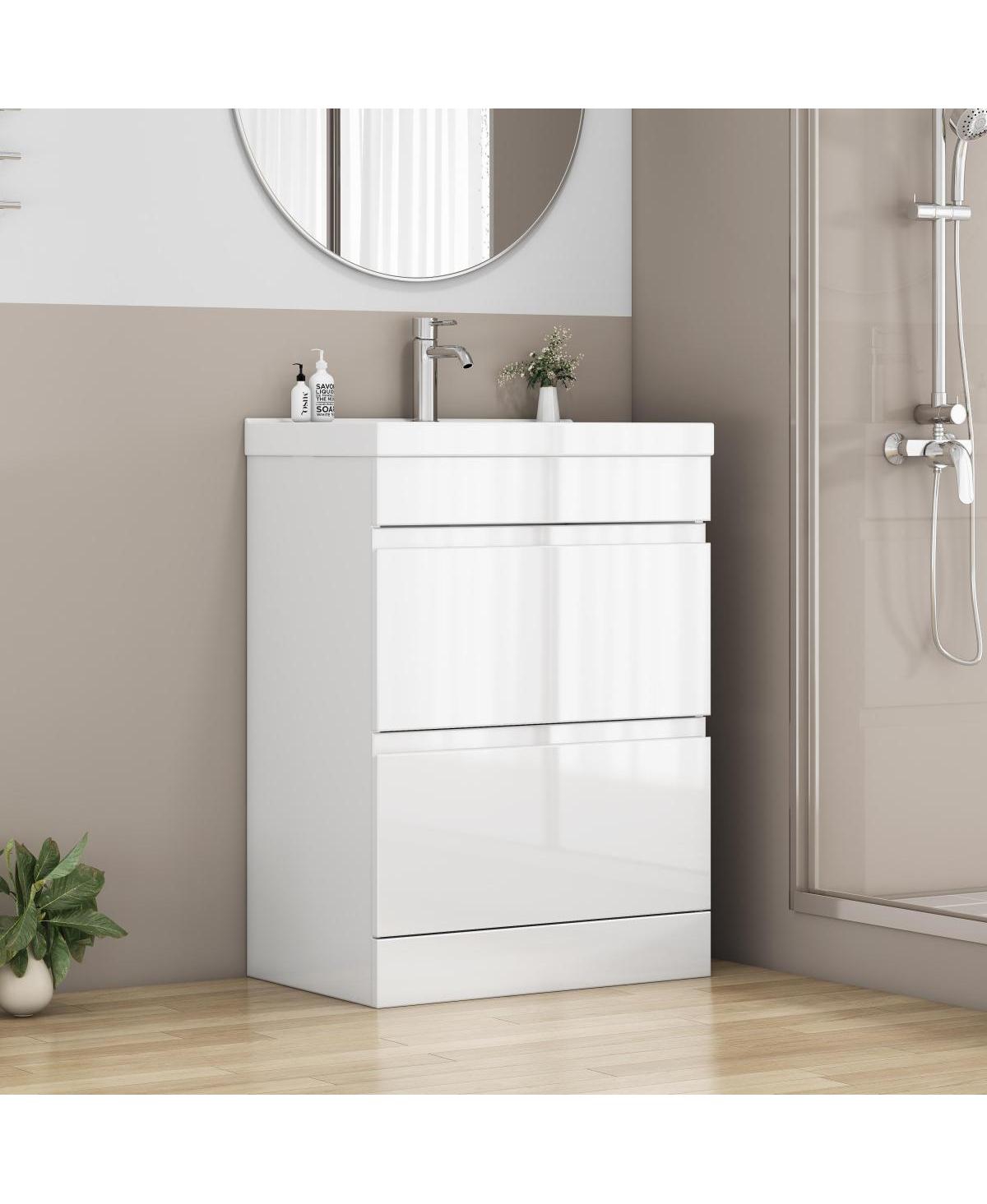 Click here for Sillysis Modern Freestanding Bathroom Vanity with... prices
