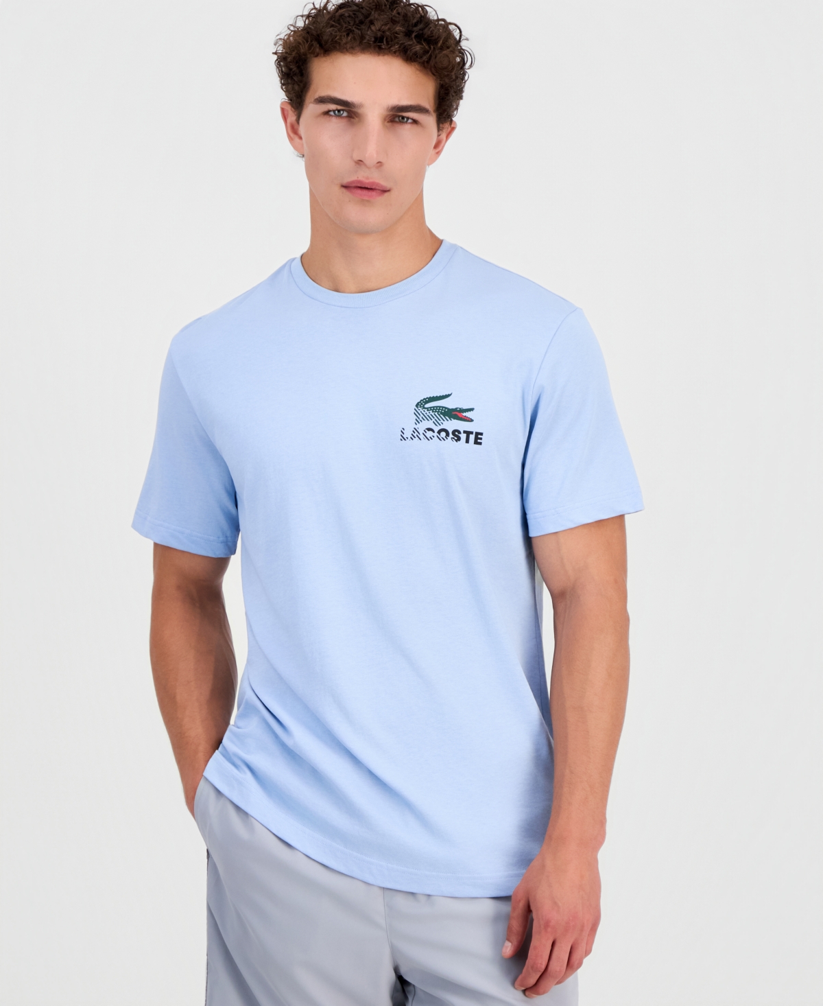Click here for Lacoste Mens Water Base Print Crewneck T-Shirt - C... prices