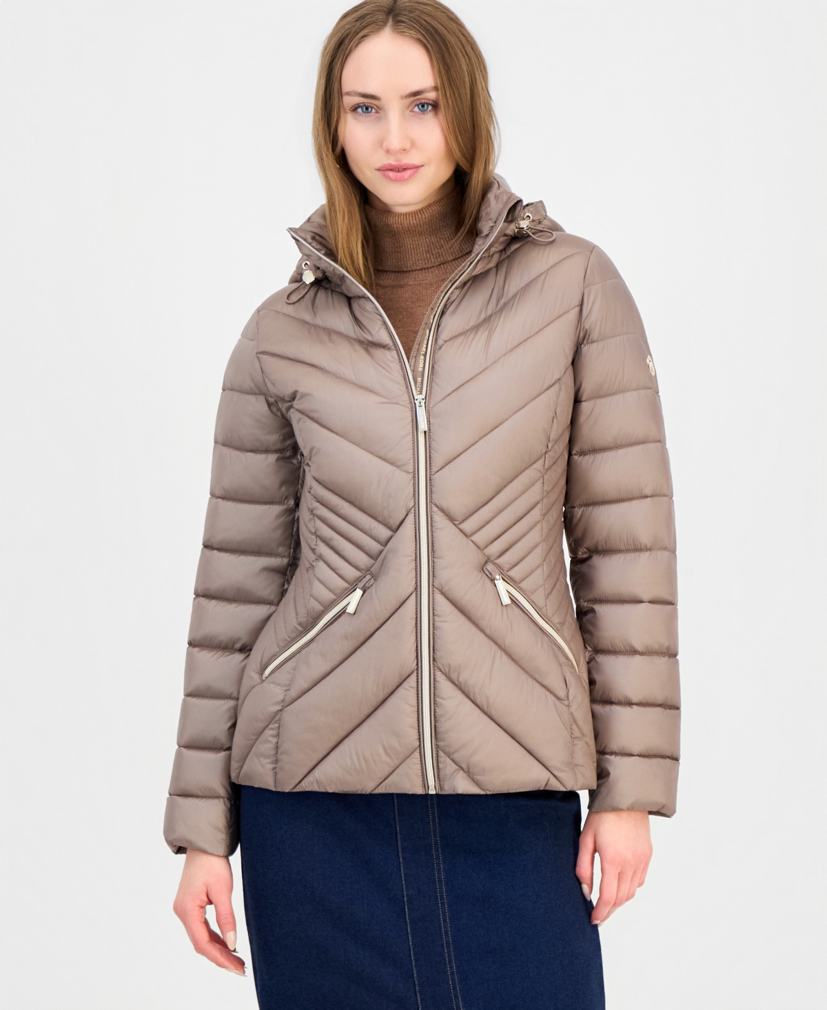 Click here for Michael Kors Petite Hooded Packable Puffer Coat  C... prices