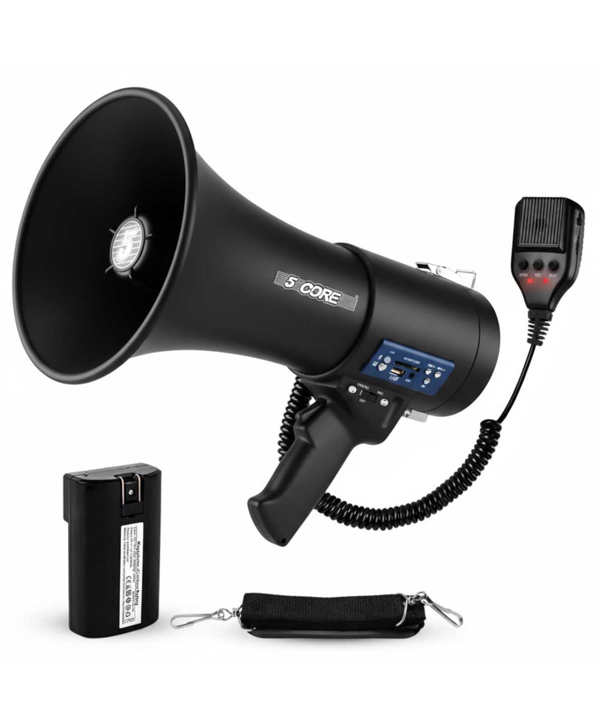 Click here for 5 Core Megaphone Bullhorn 50W Speaker w Bluetooth... prices