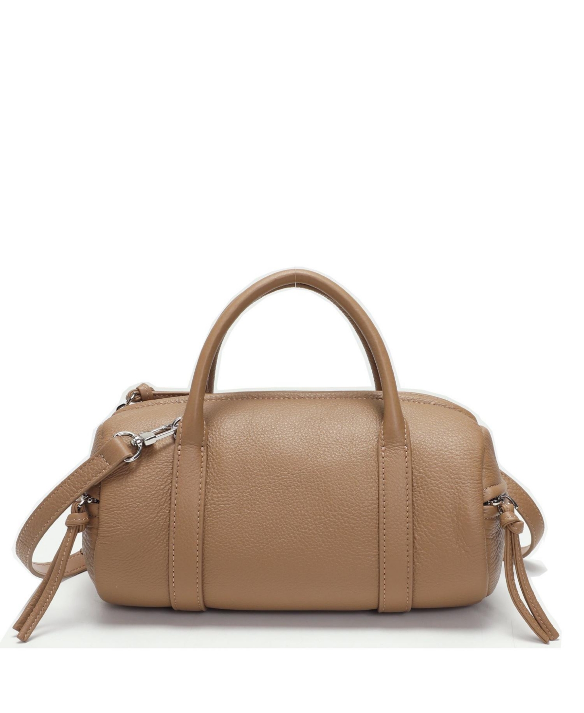 Click here for Susu Aria Genuine Leather Small Barrel Satchel Bag... prices