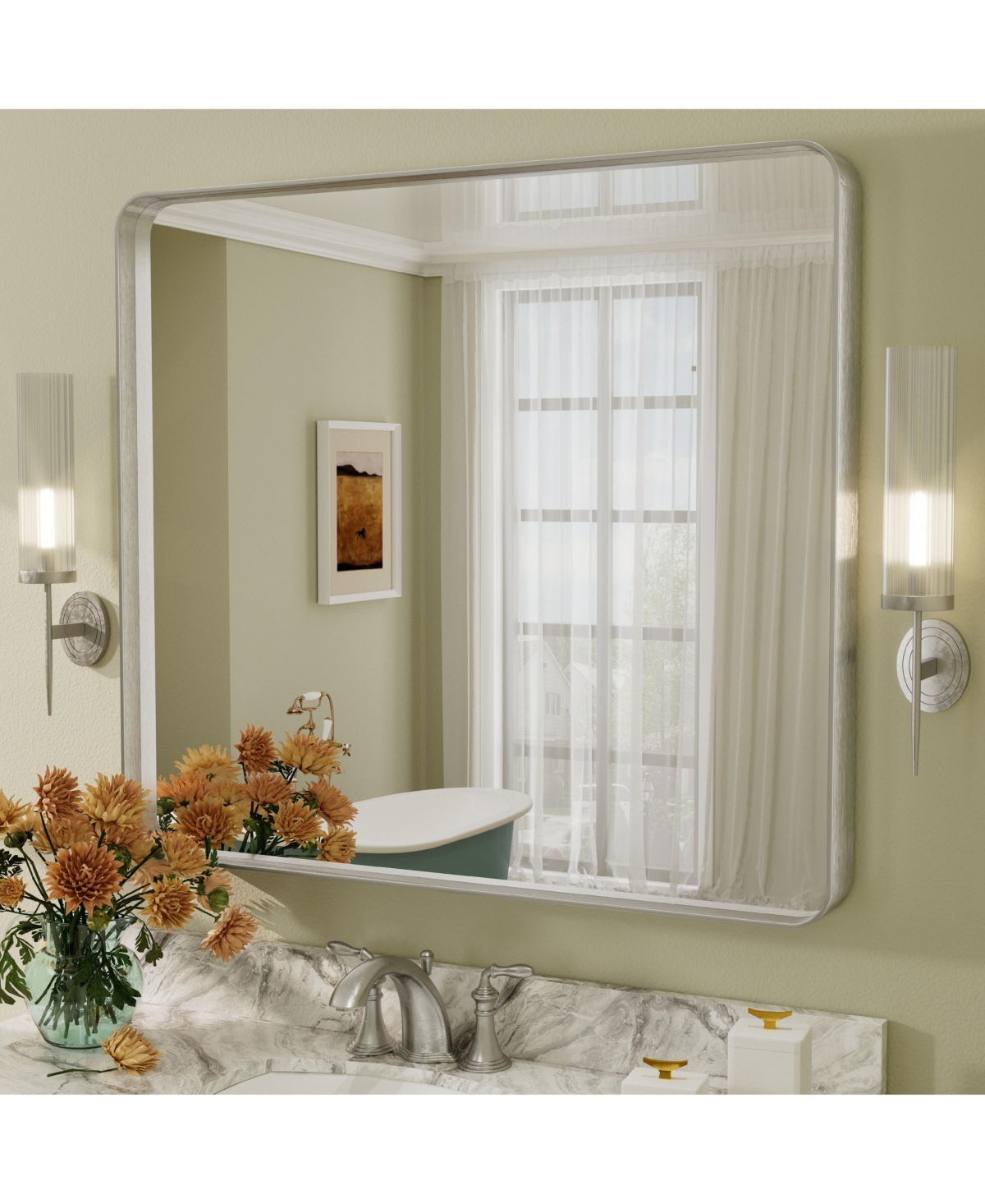 Click here for Apmir 36 x 40 High-Strength Tempered Glass and Alu... prices