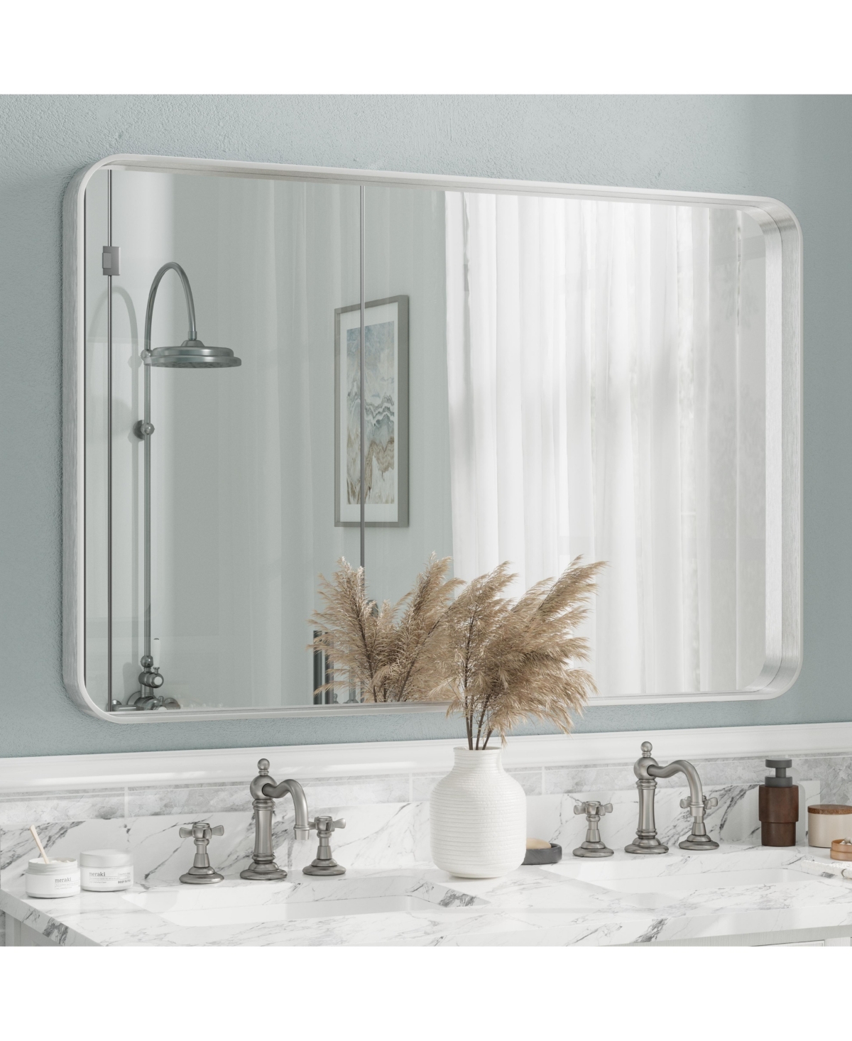 Click here for Apmir 48 x 32 High-Strength Tempered Glass and Alu... prices